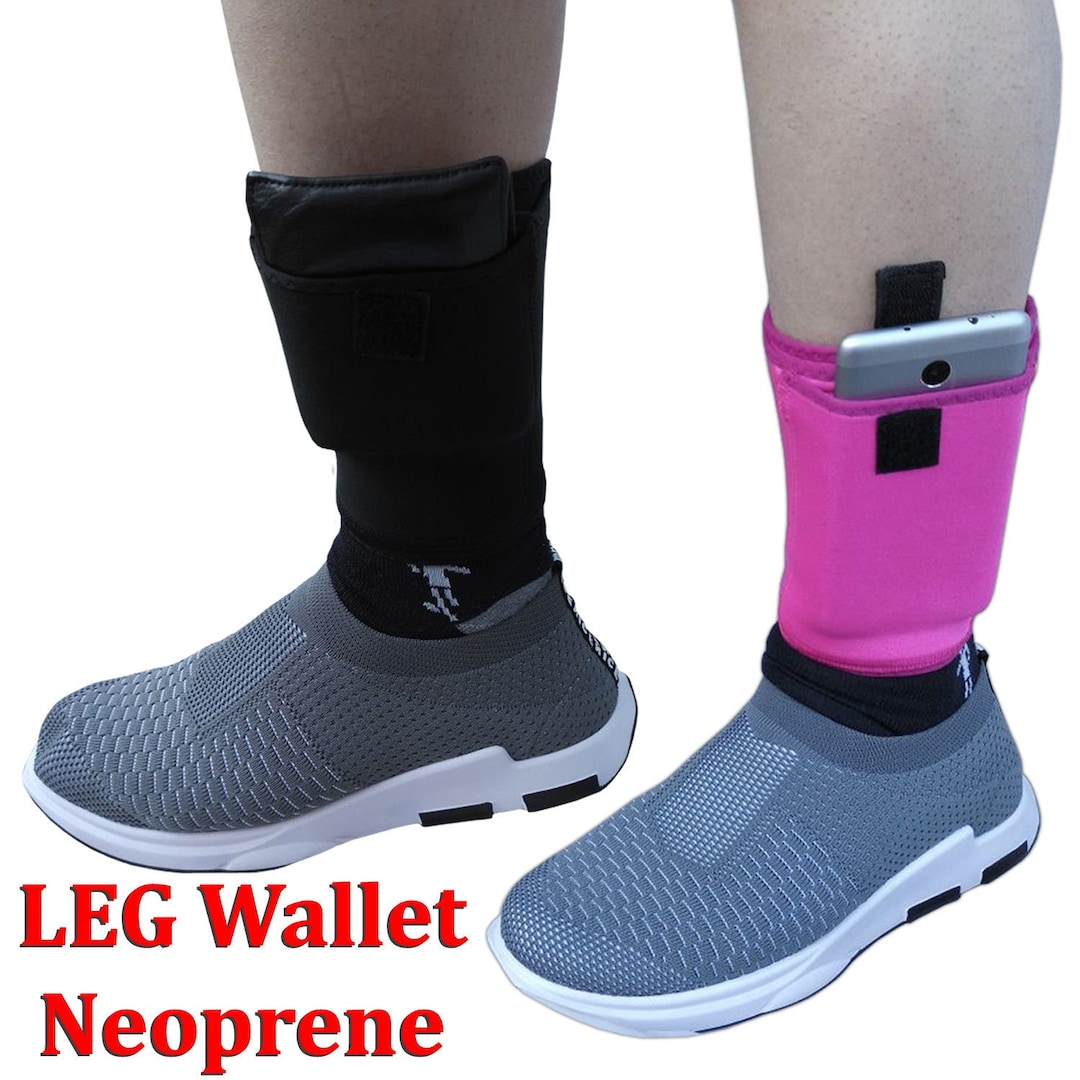 LTG PRO Concealed Ankle Leg Wallet Travel Clutch Pouch Passport Mobile ...