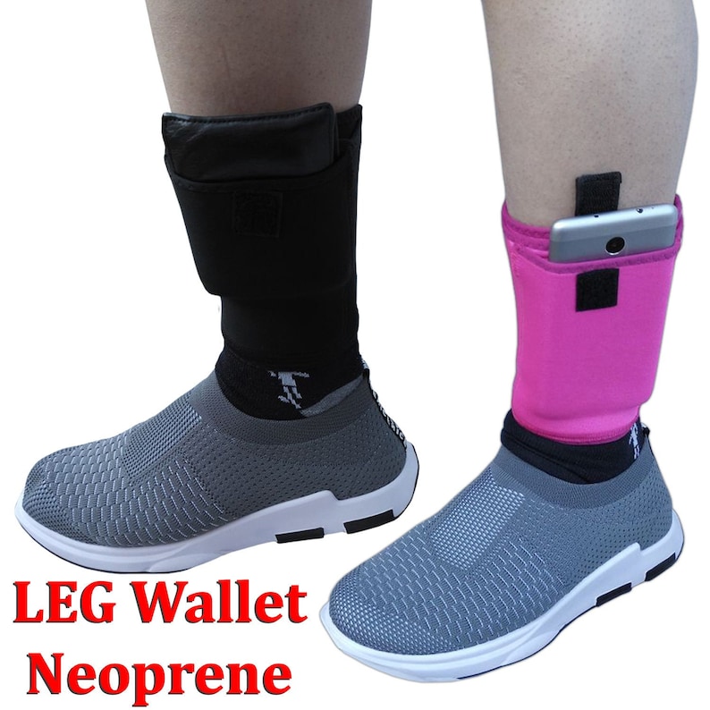 LTG PRO® Concealed Ankle Leg Wallet – Travel Clutch Pouch for Passport ...