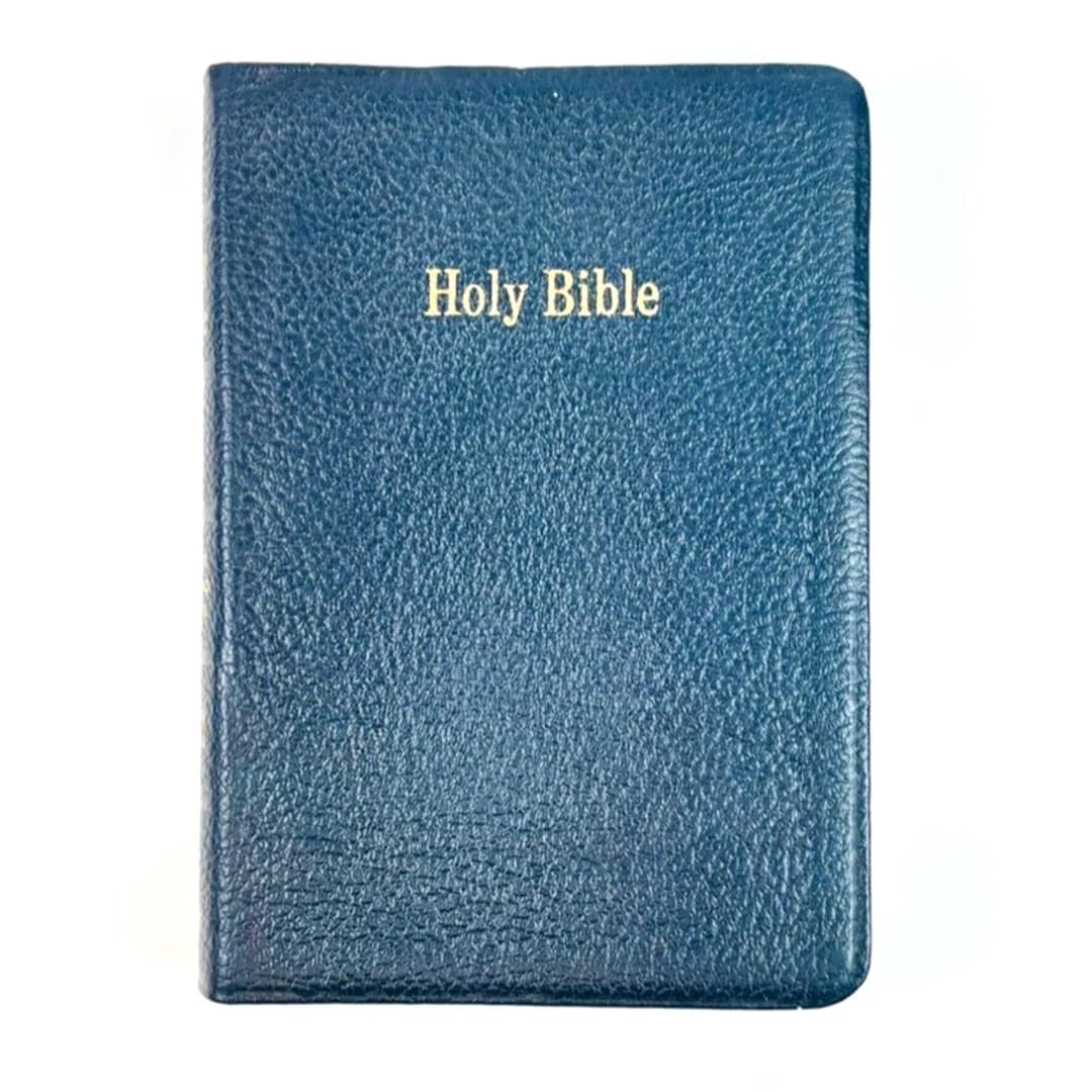 RSV Holy Bible Duke University Presentation to Graduate - Blue Genuine ...