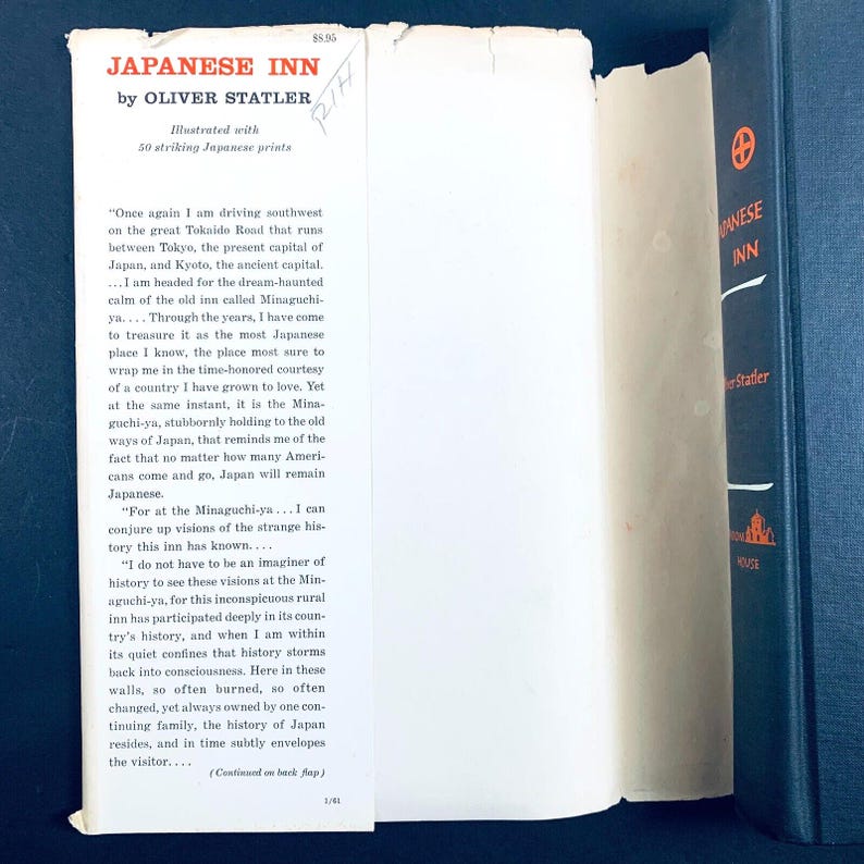The Japanese Inn ~ A Reconstruction of the Past ~ Oliver Statler 1961 ...
