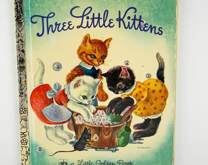 Three Little Kittens Published by Little Golden 1972 Nursery Rhymes ...