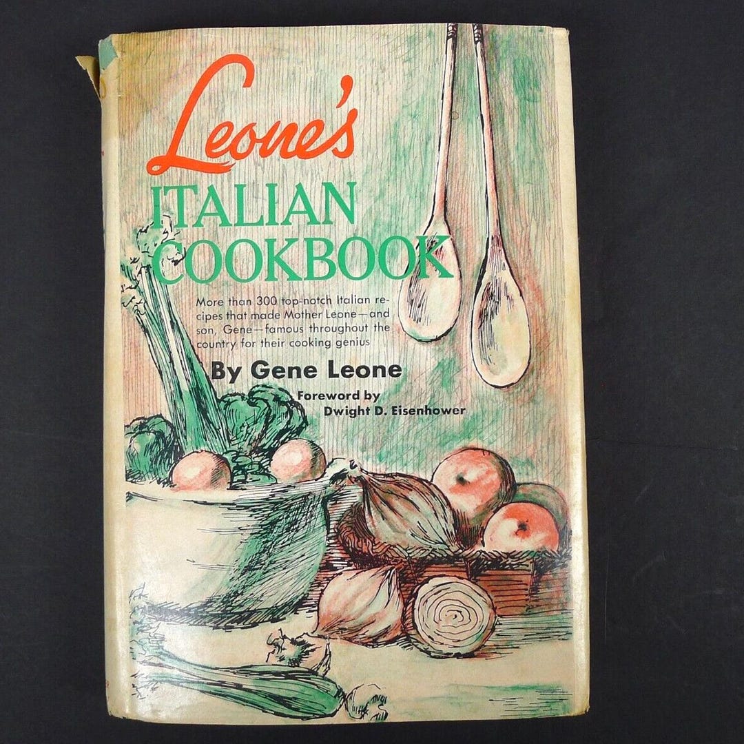 Leones Italian Cookbook by Gene Leone Hardcover 300 Recipes BC Edition ...