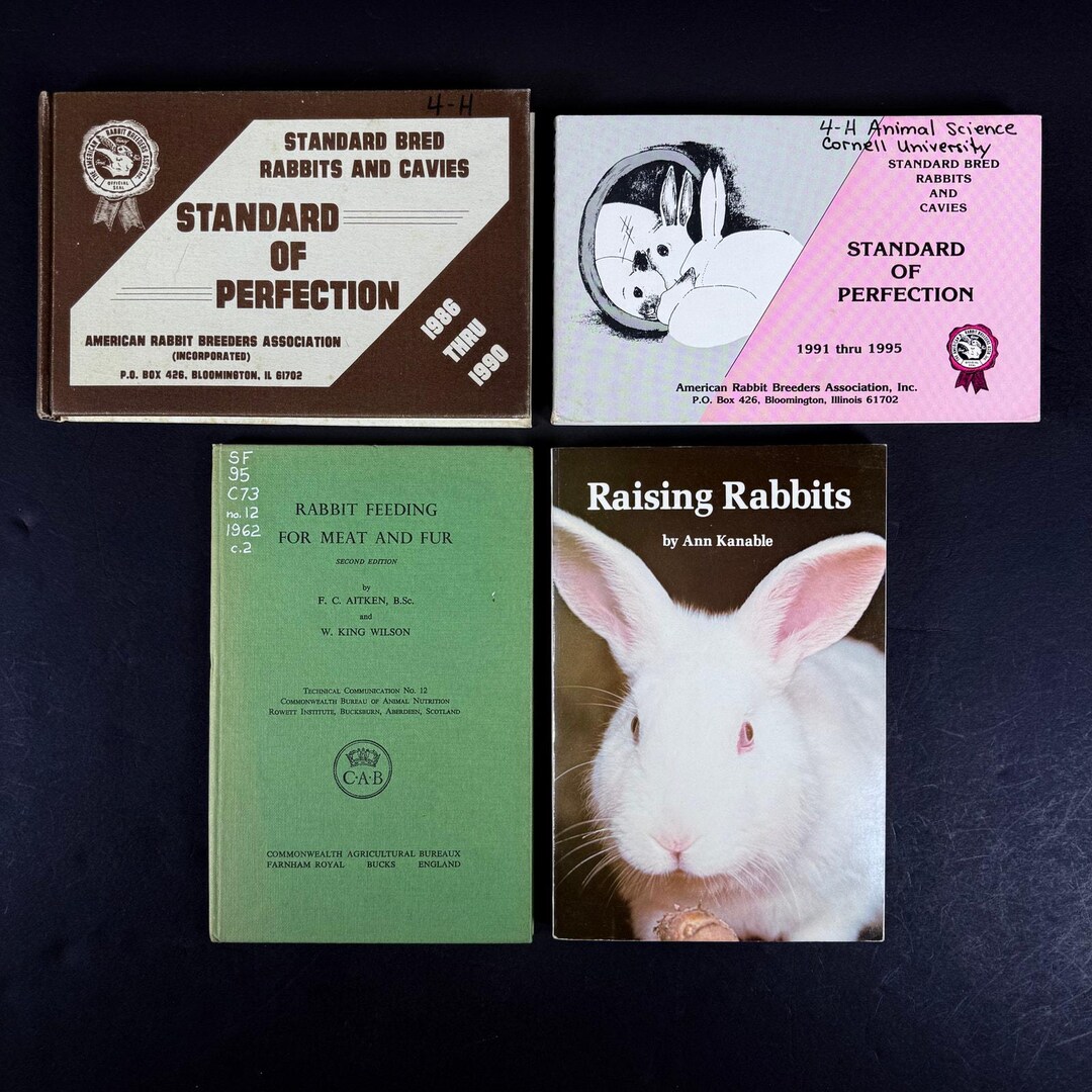 Homestead Rabbitry 4 Book Collection on Cuniculture With Speficic ...