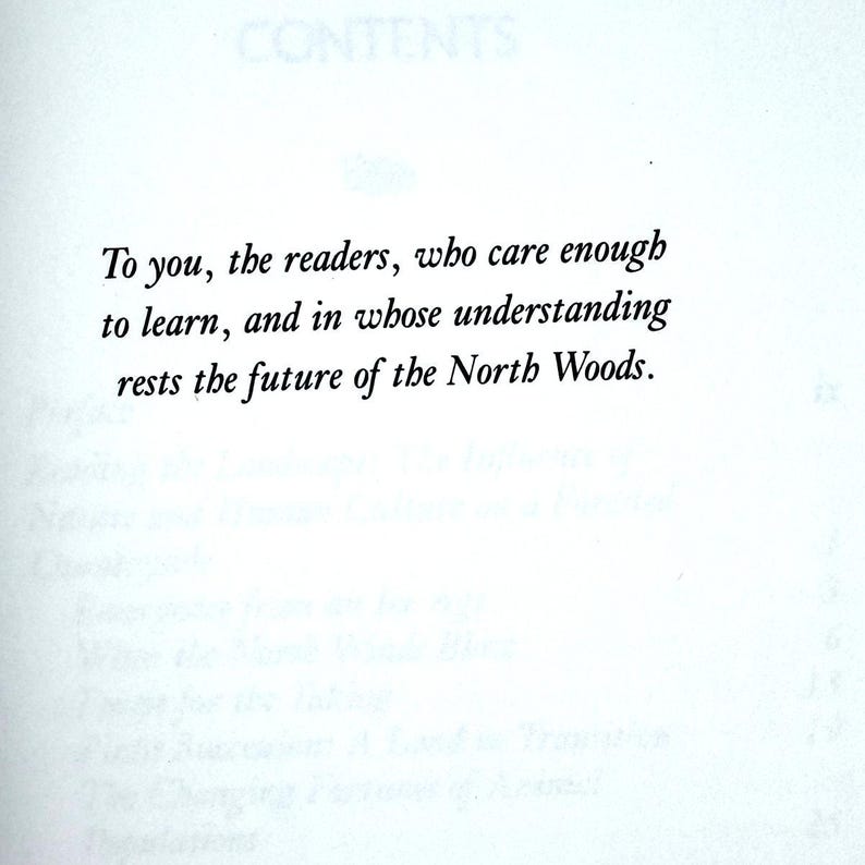 North Woods by Peter Marchand Forest of the Northeast 1987 First ...