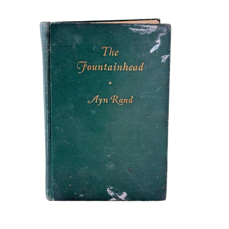 The Fountainhead by Ayn Rand 1943 Has Early Printing Errors Likely 2nd Printing - Etsy