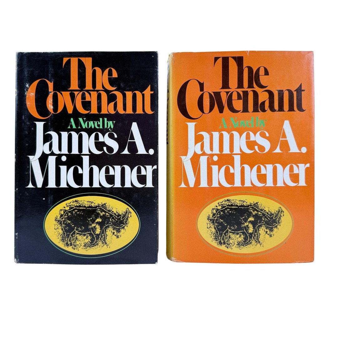 The Covenant James A Michener Volumes 1 and 2 Book Club Edition 1980 - Etsy