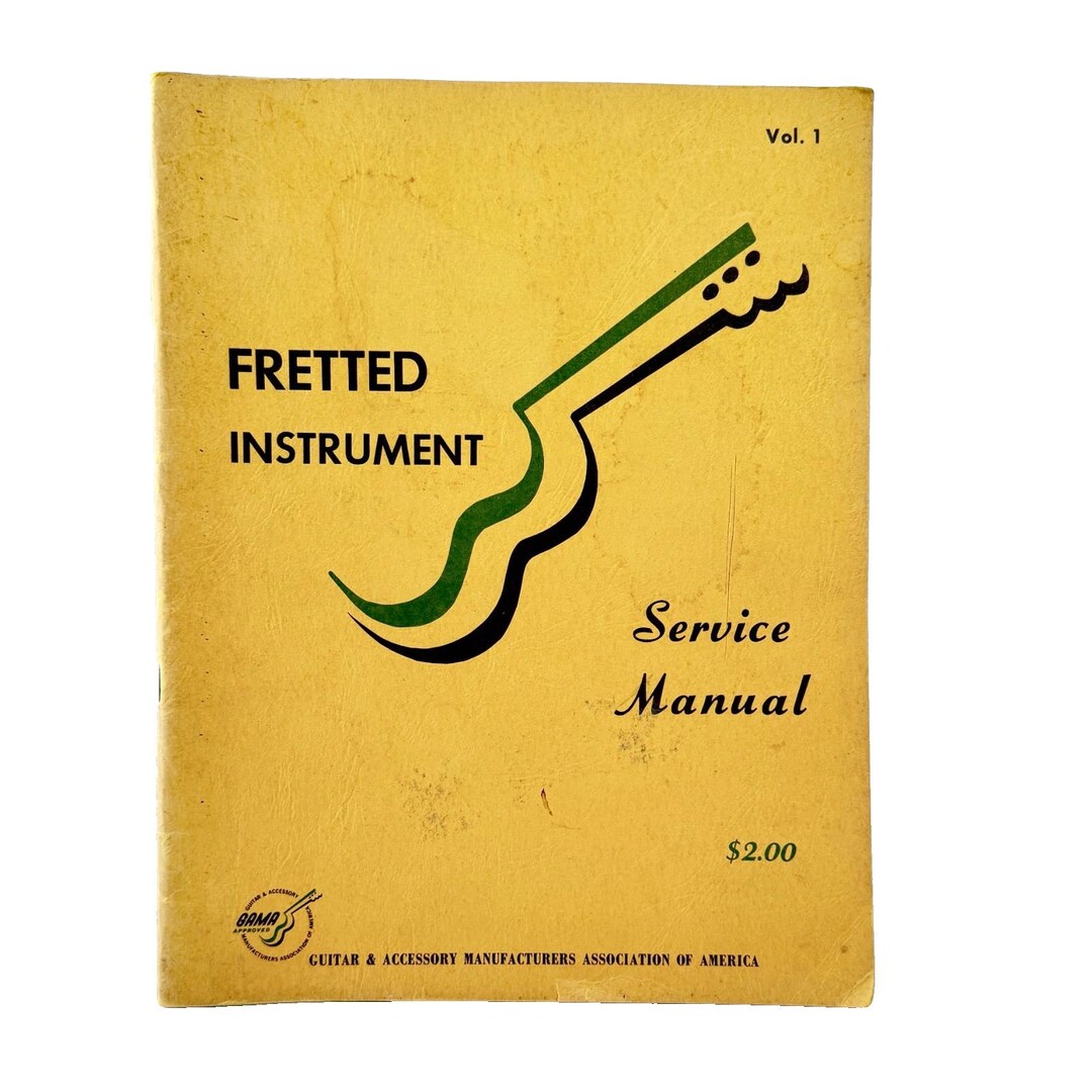 Fretted Instrument Service Manual C1950s Volume 1 GAMA Guitar Banjo - Etsy