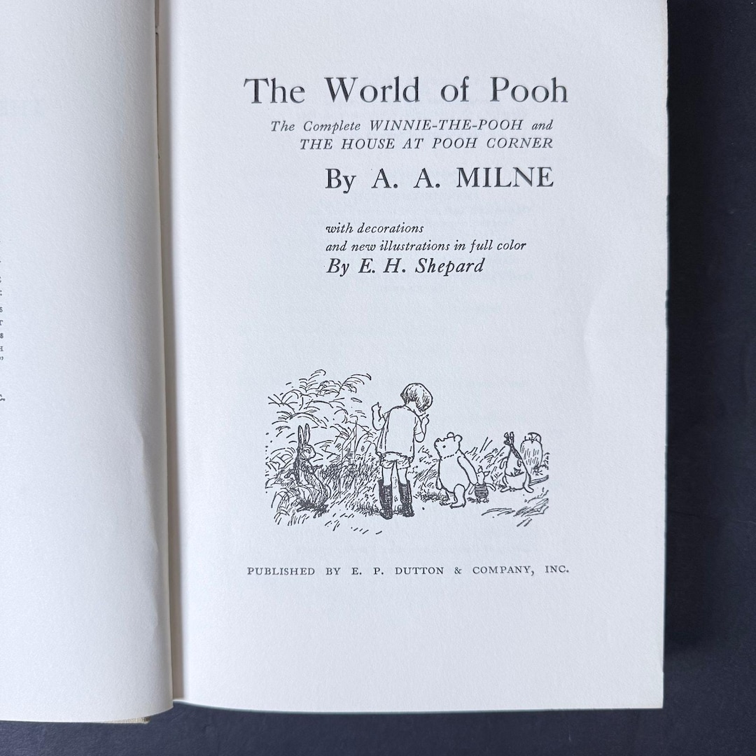 The World of Pooh AA Milne Complete Winnie Pooh & House Pooh Corner ...