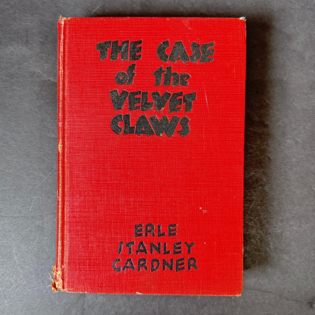 The Case of the Velvet Claws First Perry Mason Mystery by Erle Stanley ...