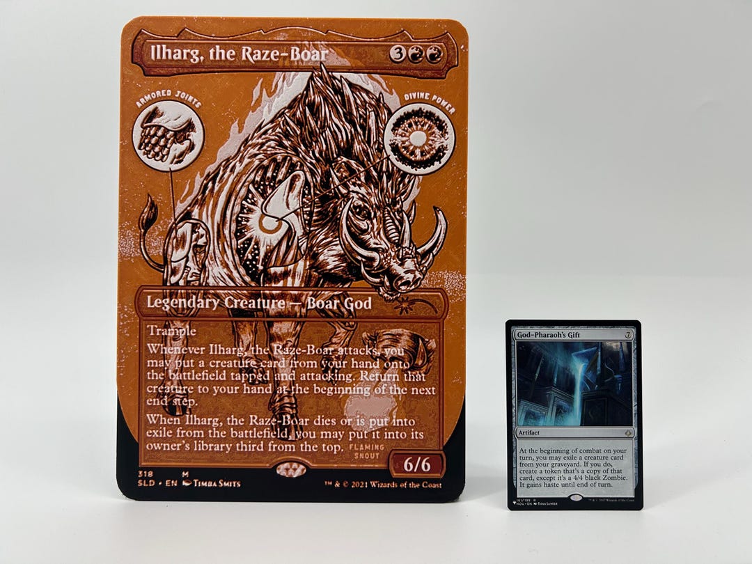 MTG Ilharg, the Raze Boar Textured Wall Art | 3D Printed | Magic: the ...