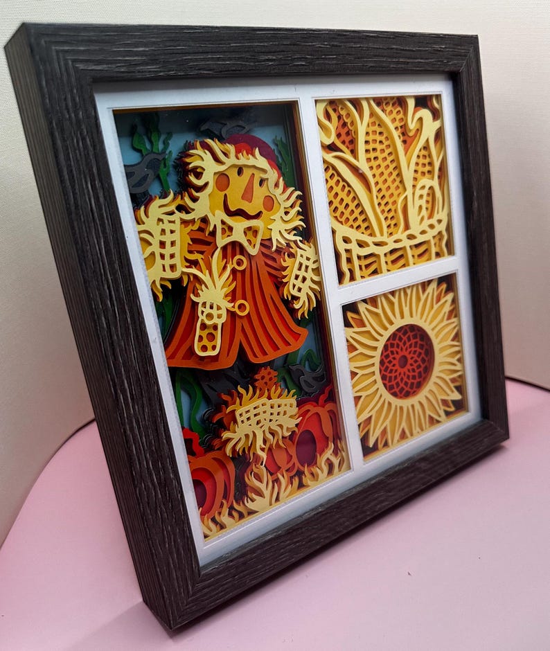 Scarecrow Shadow Box - Etsy
