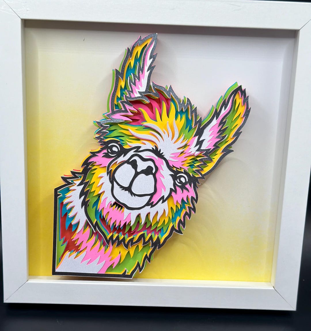 Llama Shadow Box - Etsy