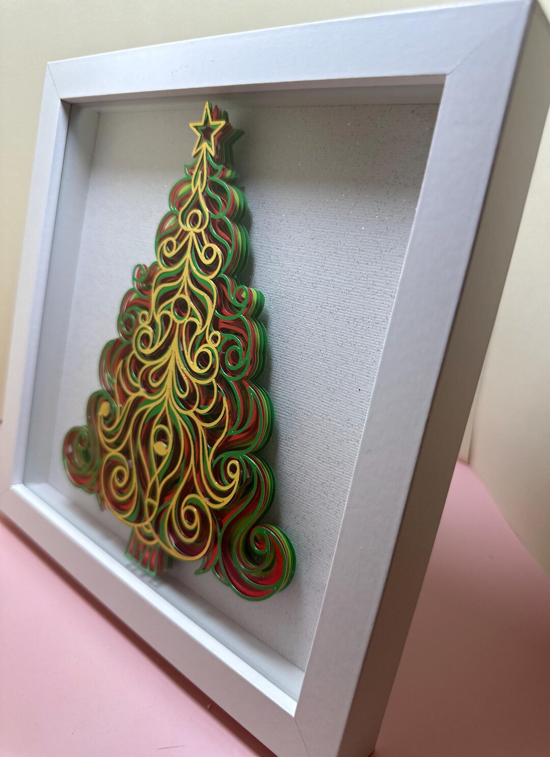 Zentangle Christmas Tree Shadow Box - Etsy
