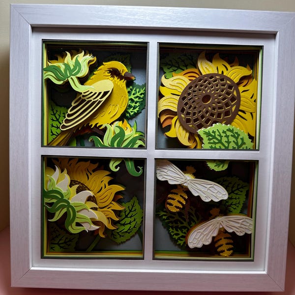 Hummingbird right Shadow Box - Etsy