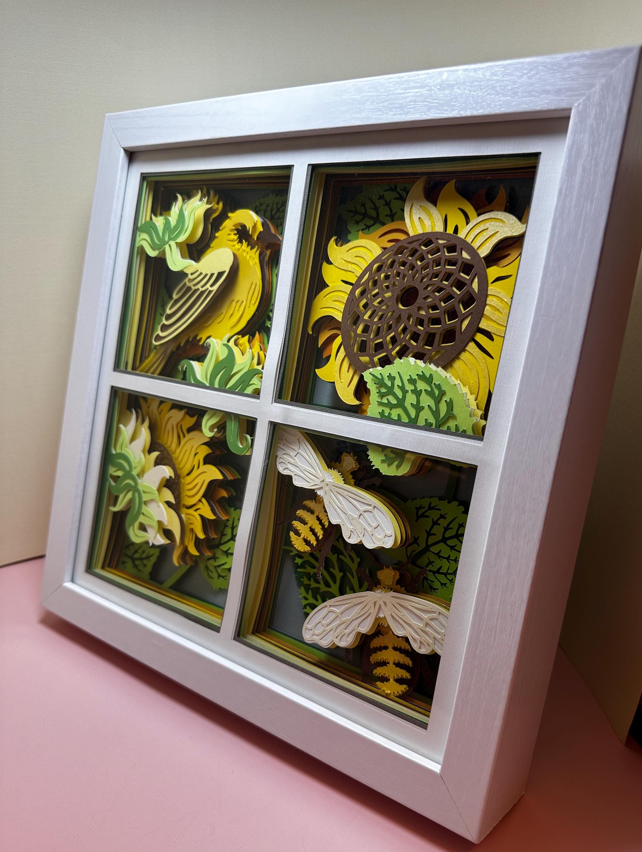 Goldfinch Shadow Box - Etsy