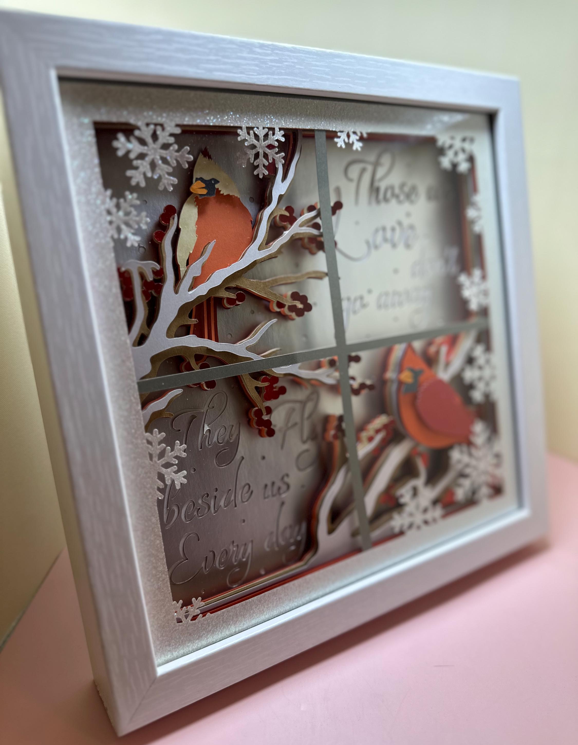 Cardinals Fly Beside Us Shadow Box - Etsy