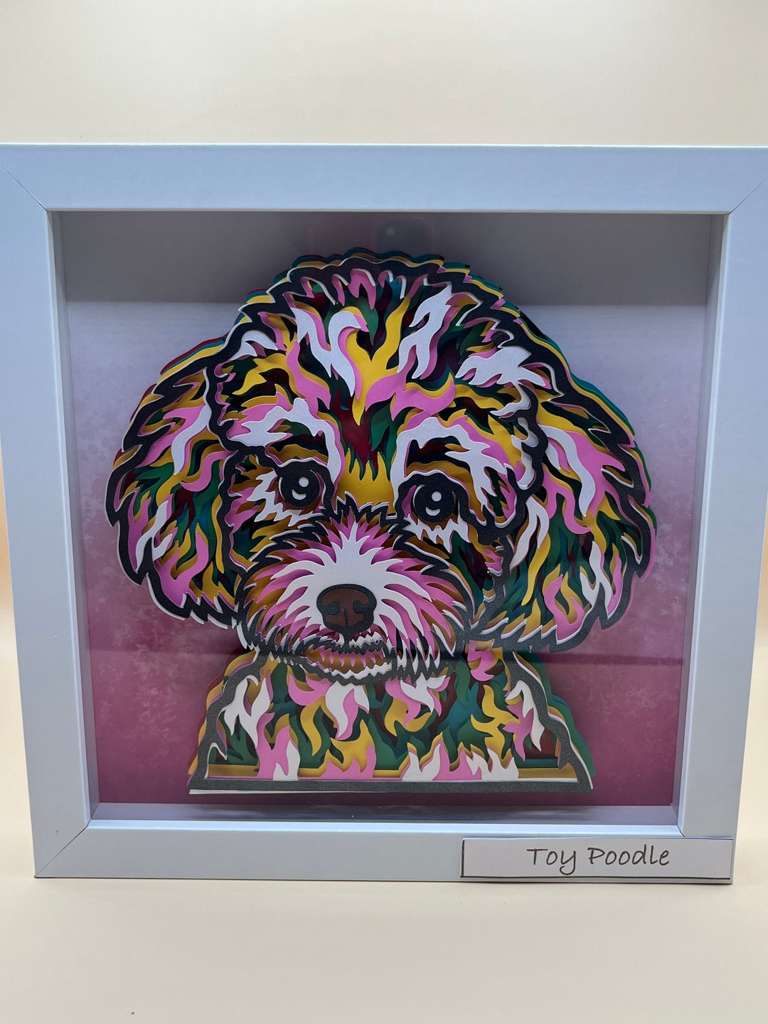 Toy Poodle Shadow Box - Etsy