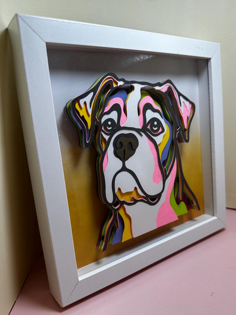 Boxer Shadow Box - Etsy