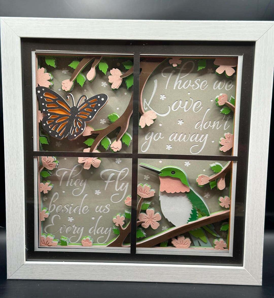 Fly Beside Us Shadow Box - Etsy