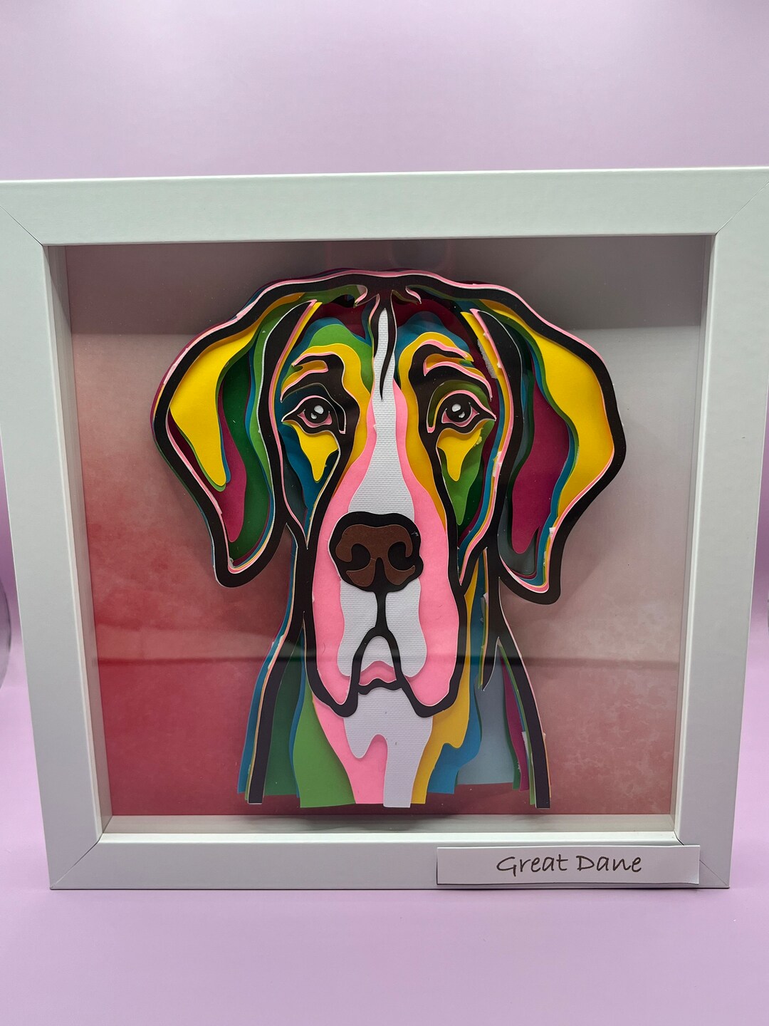 Great Dane Shadow Box - Etsy