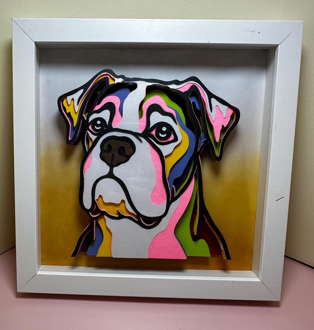 Boxer Shadow Box - Etsy