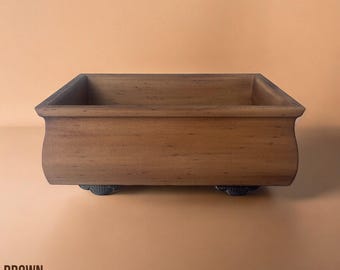 Wooden Classical Japanese Bonsai Pot - Etsy
