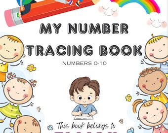 Busy Book Printable I Letter Tracing I Number Tracing I Counting I ...