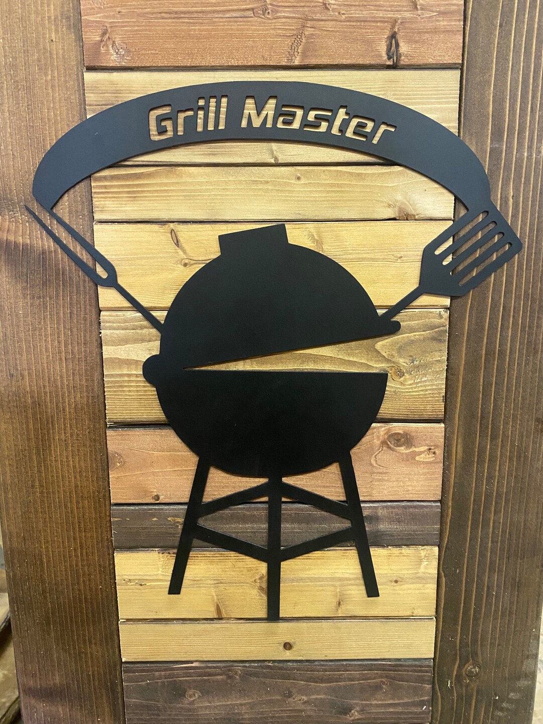 Custom Plasma Cut Fathers Day Grill Sign, Artistic Handcrafted Grill ...