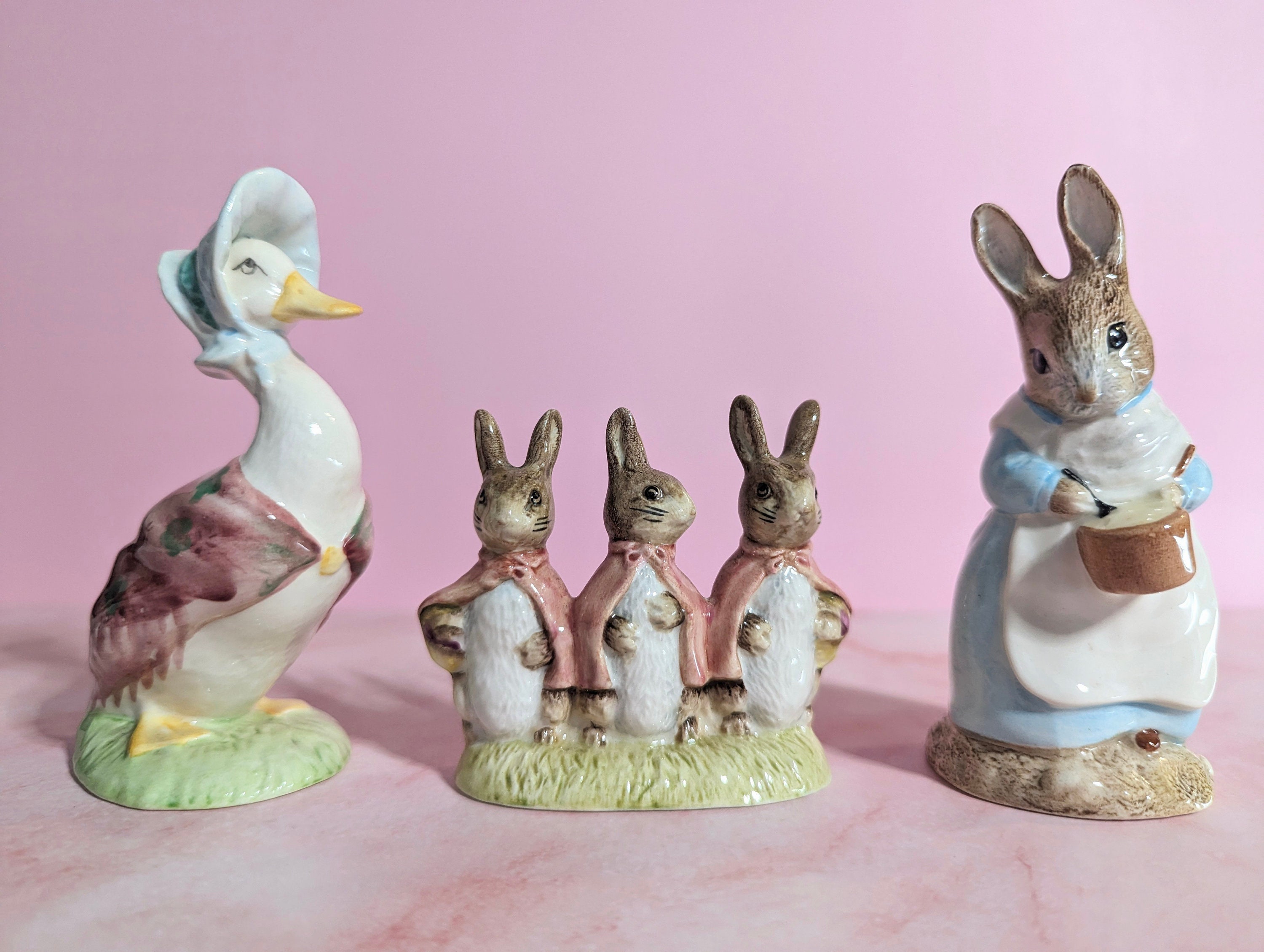 Vintage Beatrix Potter Figurines by Royal Albert: Jemima Puddleduck ...