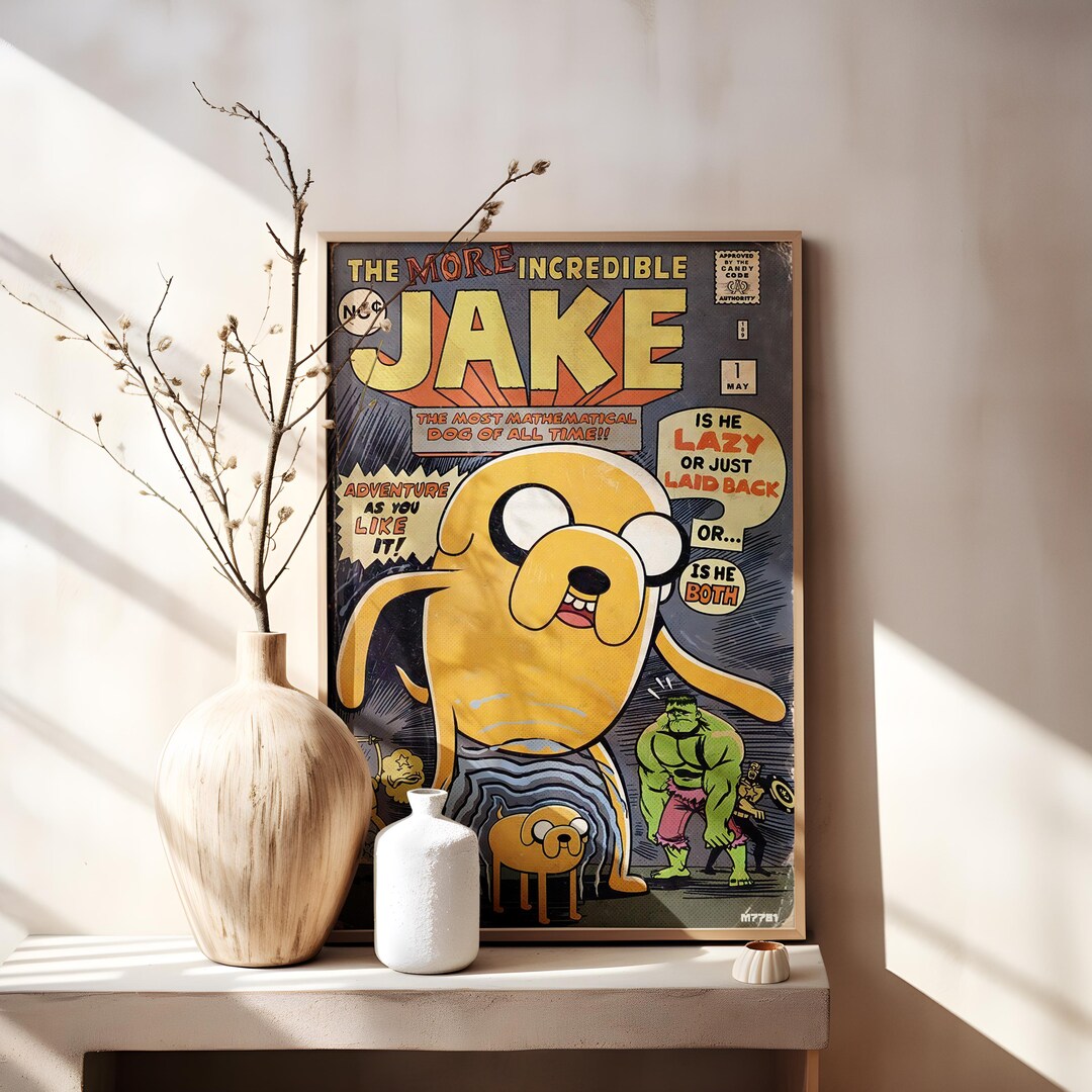 Adventure Time Poster, Adventure Time TV Show Poster, Finn Jack Print ...