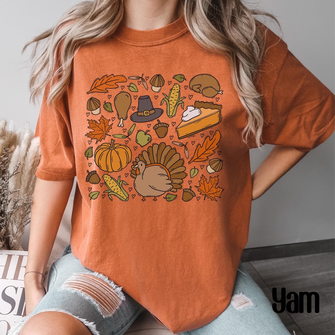 Retro Thanksgiving Shirt, Thankful T-shirt, Fall Shirt, Pumpkin Pie ...