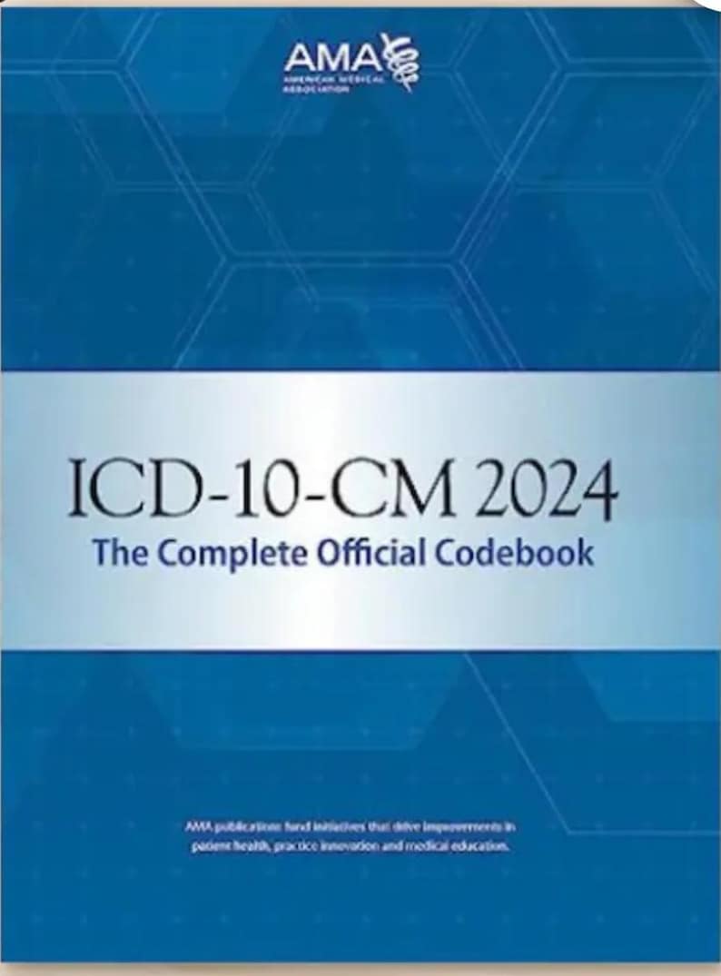 AMA - ICD-10-CM 2024 Complete Official Codebook - Digital Version - Etsy