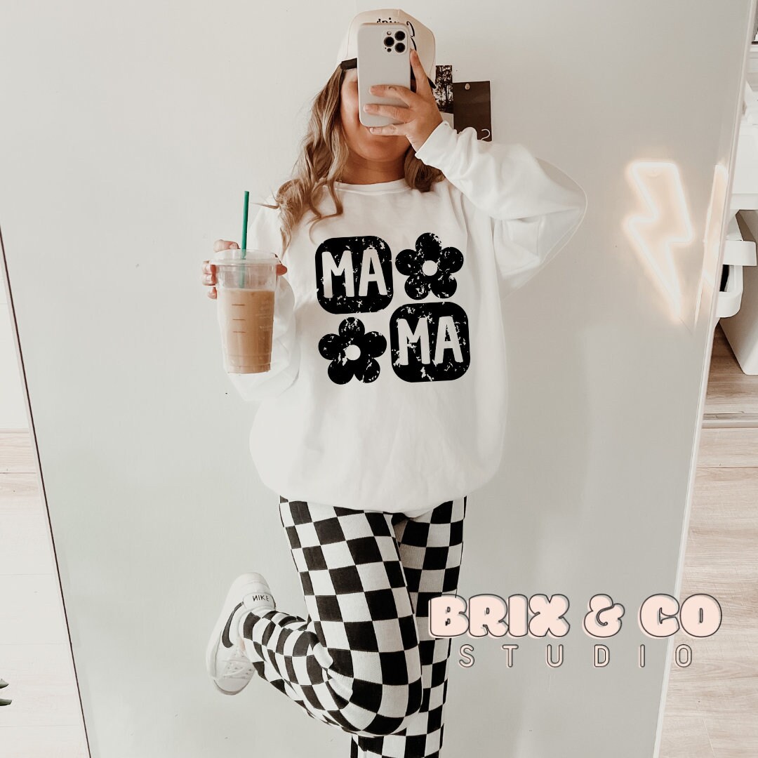 Checker Mama PNG, Mama Png, Floral Mama Png, Floral Checker Png, Trendy ...