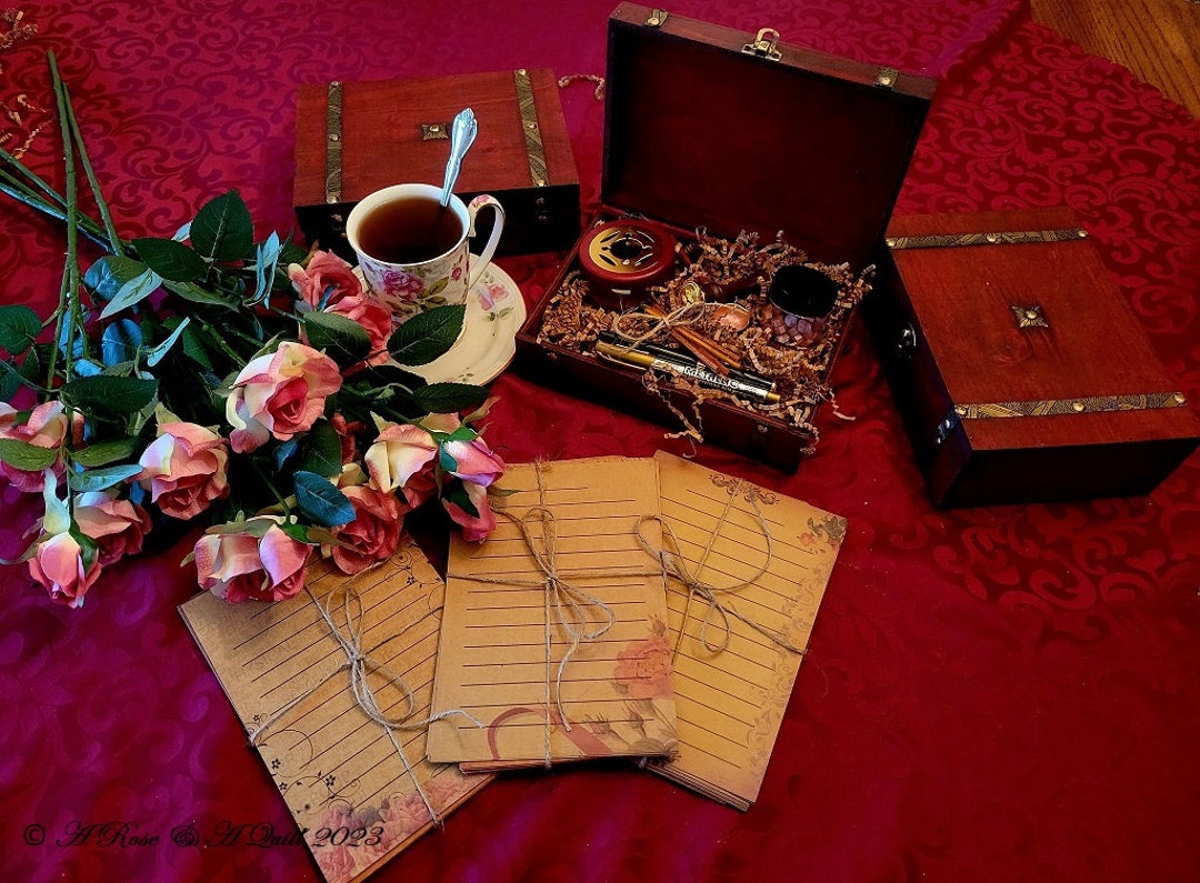 The Vintage Rose Stationary Gift Box - Etsy