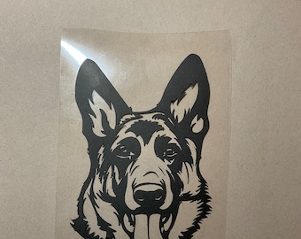 German Shepherd Car Decal - Etsy