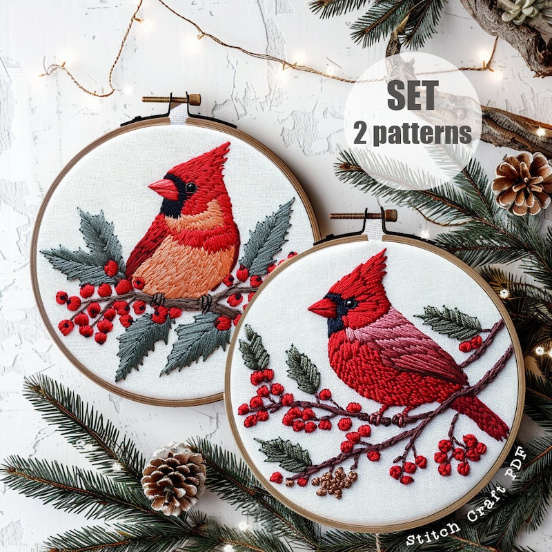 Cardinal Pattern - Etsy