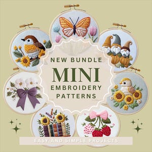 NEW BUNDLE, Mega Embroidery Pack, Easy and Simple Designs, Lifetime ...