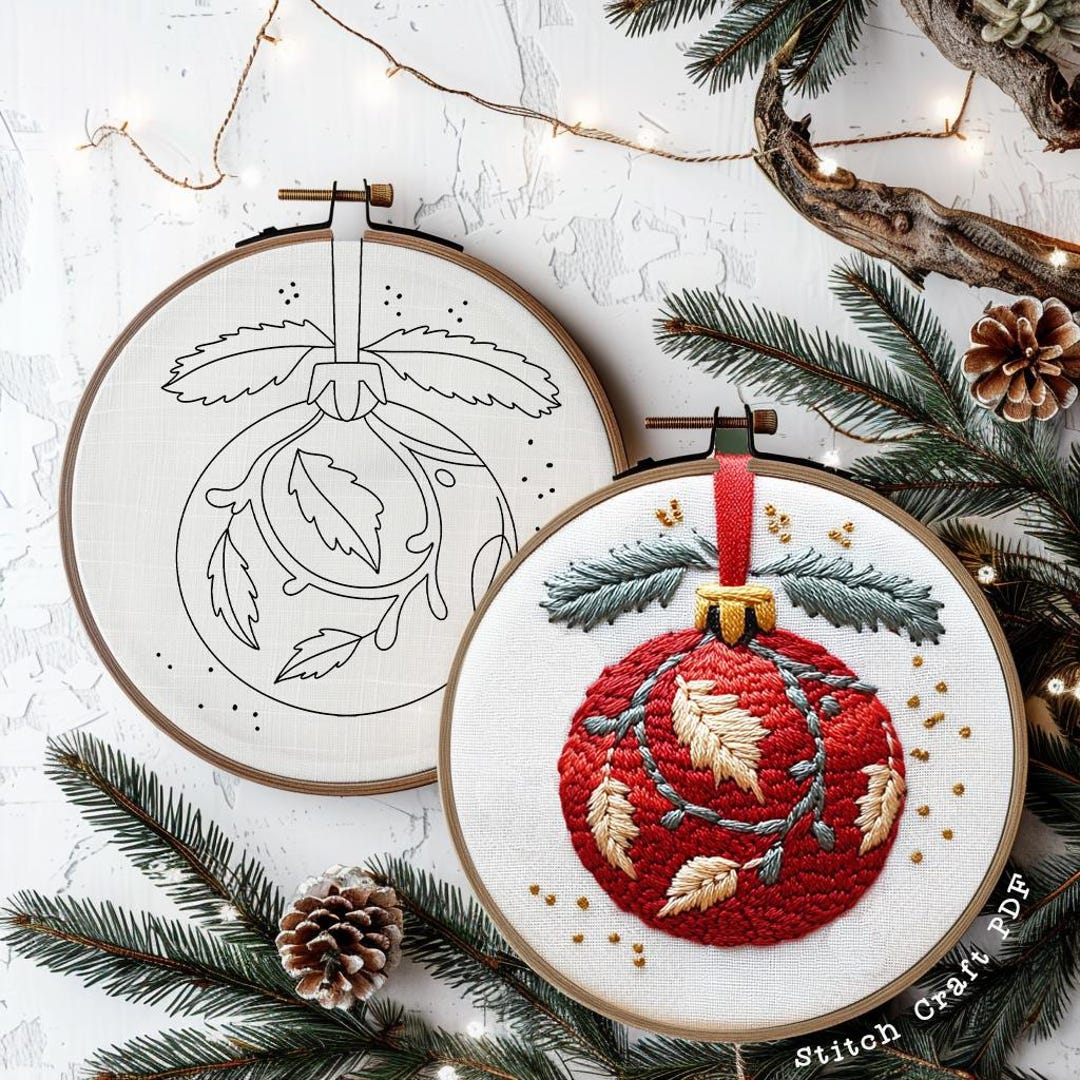 Christmas Bauble, Christmas Tree Decor, Round Festive Ball, Christmas ...