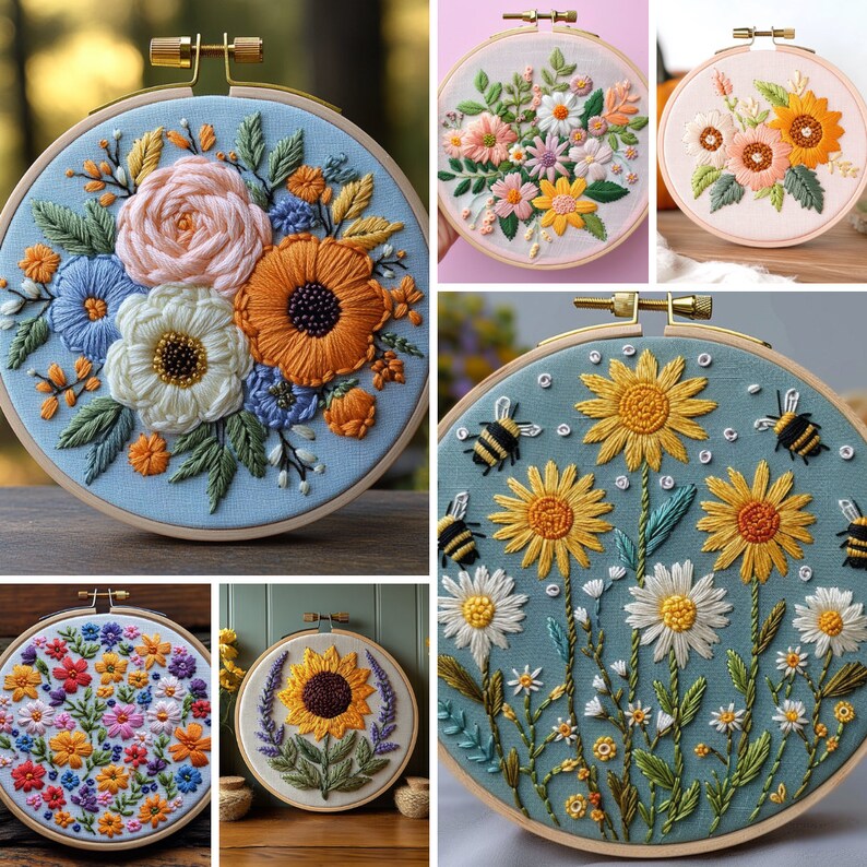 MINI COLLECTION, Floral Embroidery Patterns, All Current and Future ...