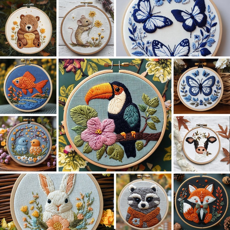 MINI COLLECTION, Animals Embroidery Patterns, All Current and Future ...