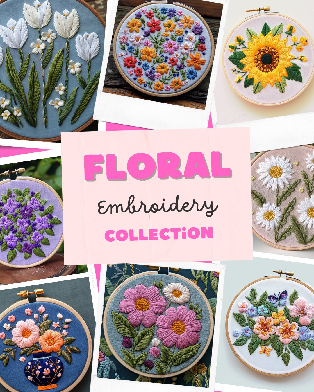 MINI COLLECTION, Floral Embroidery Patterns, All Current and Future ...