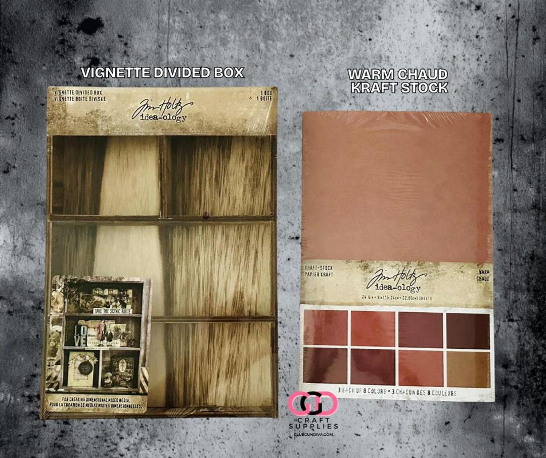 FALL HALLOWEEN - Tim Holtz - Vignette Divided Boxes, Kraft Stock Warm ...
