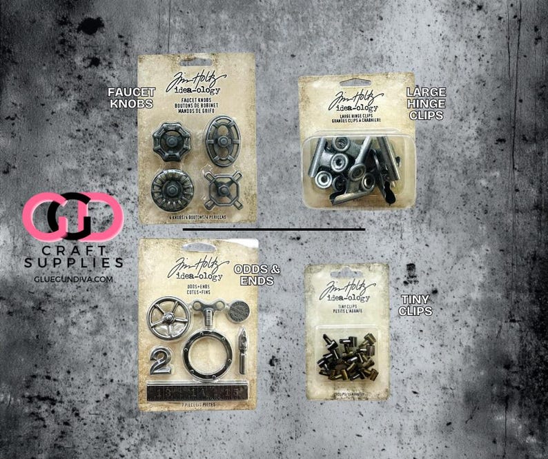 TIM HOLTZ - Ephemera, Metal, Faucet Knobs, Hinge Clips, Tiny Clips ...
