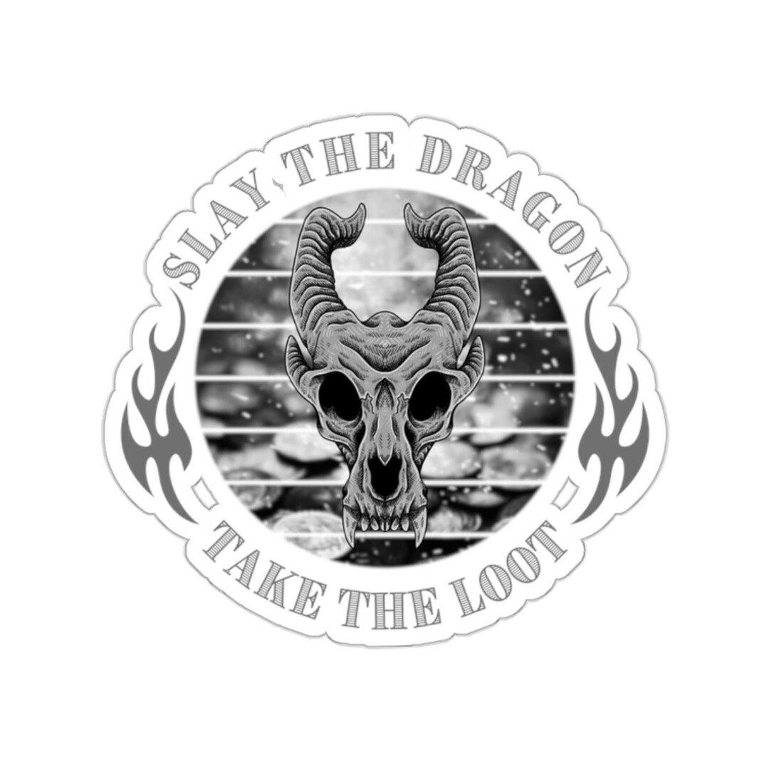 Dungeons and Dragons Dragon Slayer Sticker | Dragon Campaign | Nerd ...
