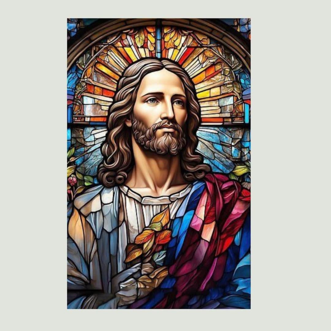 Canvas, Poster, Stained Glass Window, Jesus Christ Church, Wall ...