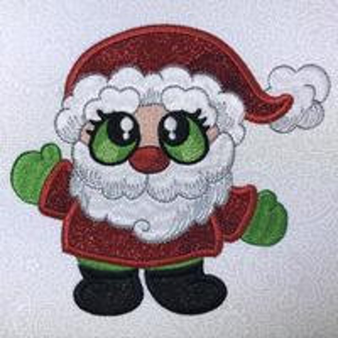 SANTA CLAUS APPLIQUE Patch - Etsy