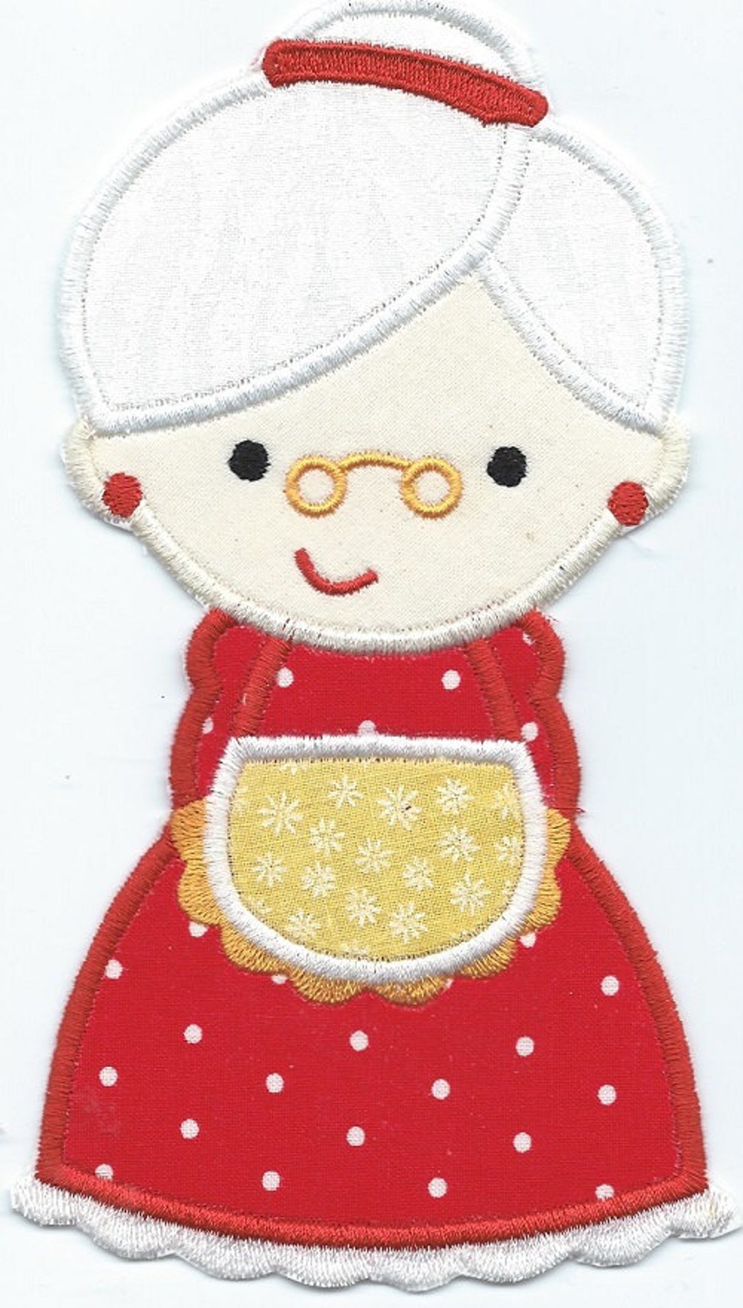 MRS CLAUS APPLIQUE Patch - Etsy