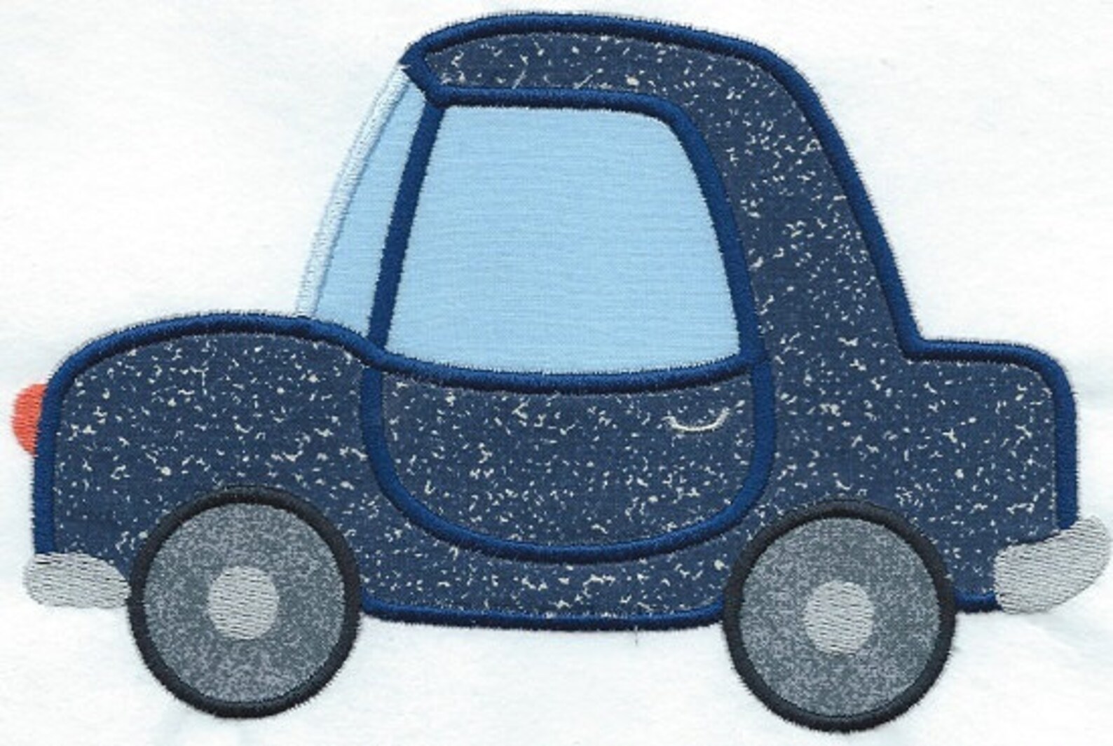 Iron-on BLUE SPECKS CAR Applique Patch Small Machine Embroidered - Etsy