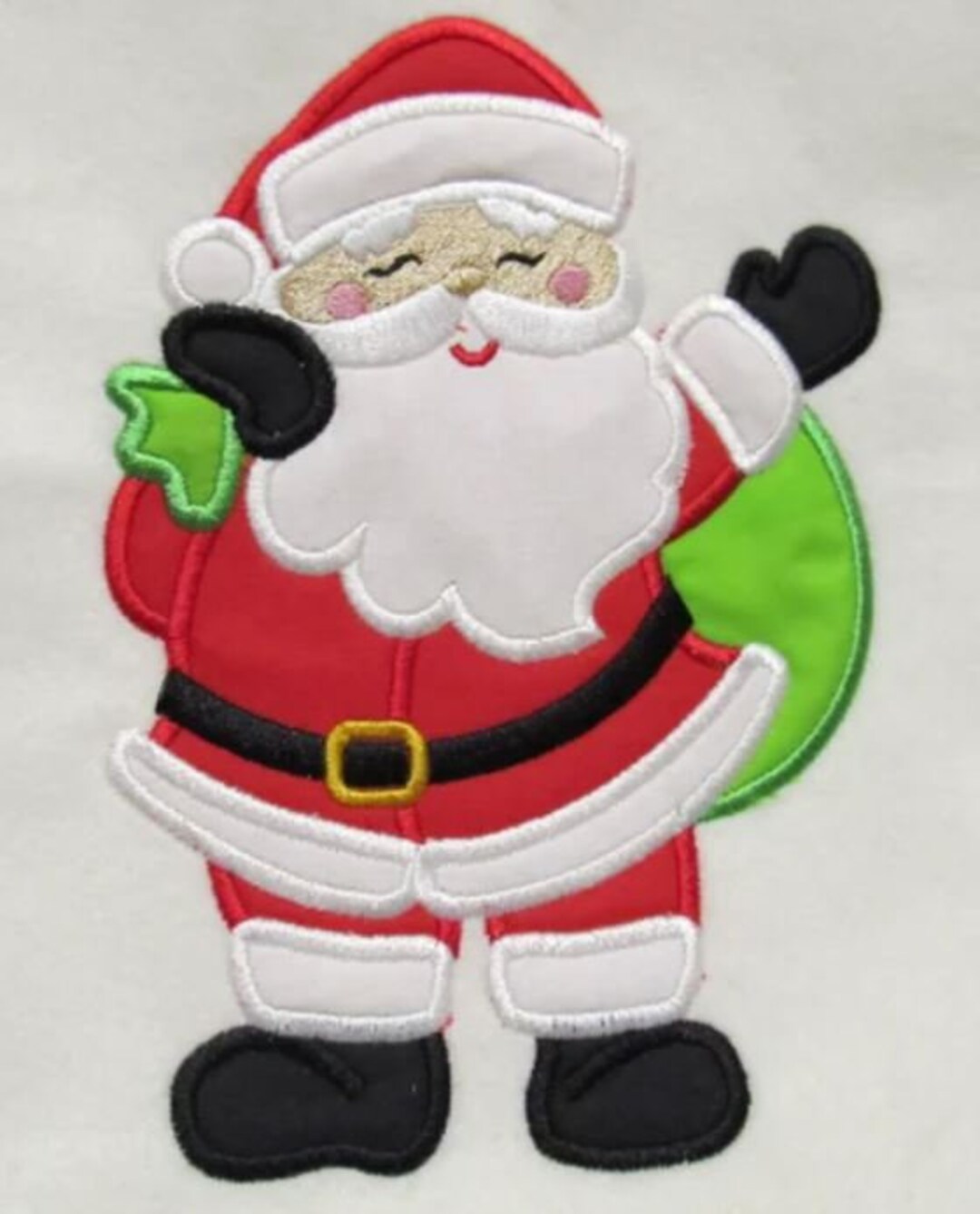 SANTA CLAUS Machine Embroidered Applique Patch Iron-on - Etsy