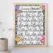 Cursive Alphabet Poster - Etsy